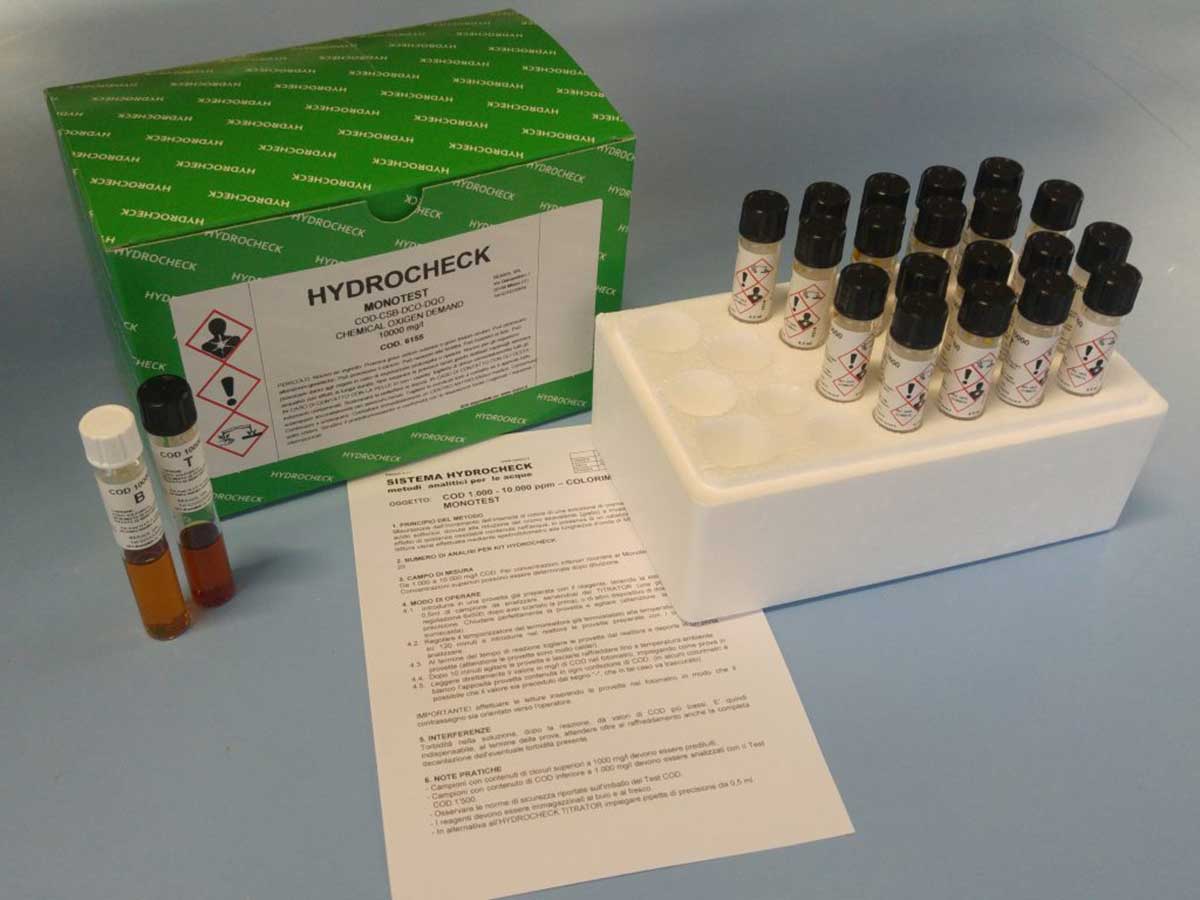 Kit COD determination water –Measurement water pollutants